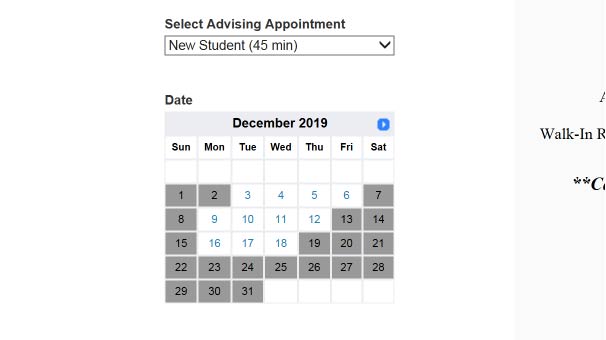 UACCM | Advising Appointment Instructions